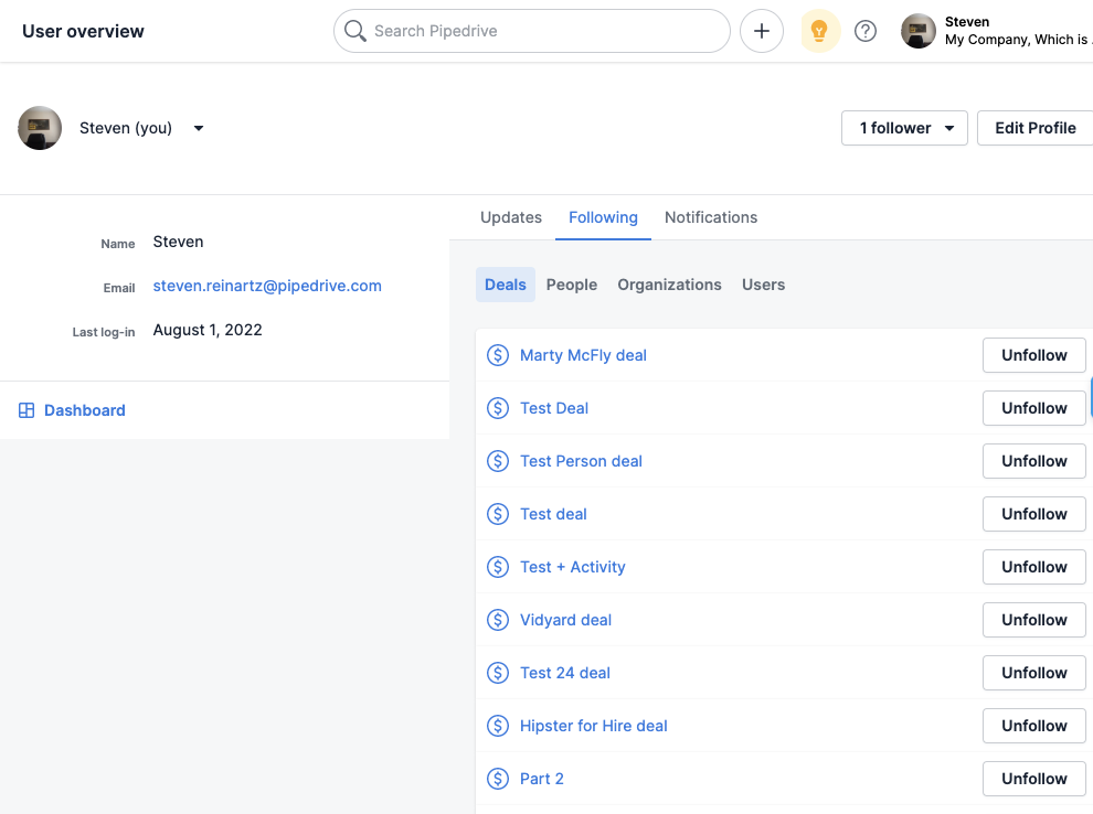 Followers - Knowledge Base | Pipedrive